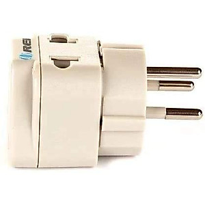 OREI Grounded Universal 2 in 1 Plug Adapter Type H for Israel & more- CE Certified - RoHS Compliant WP-H-GN