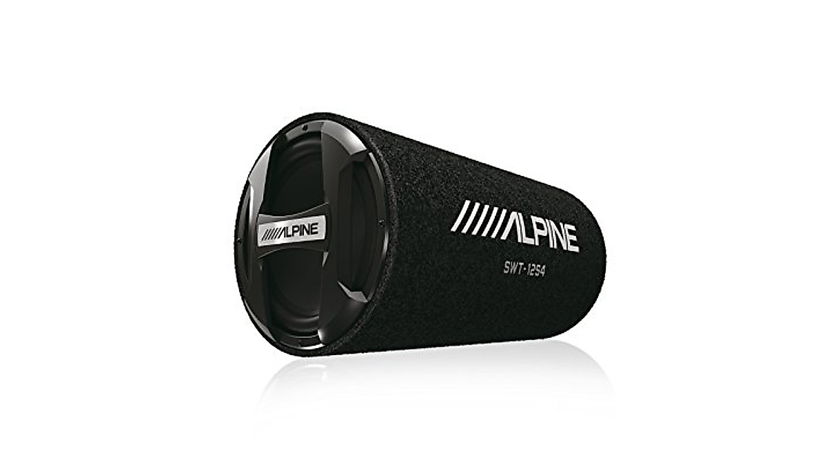 Alpine SWT-12S4 1000 Watt 12" Car Audio Bass Tube Subwoofer Bundle with ...