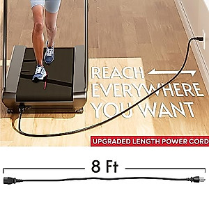 PeloFamily Power Cord Replacement Compatible with Peloton Tread, Extra Long 8FT Power Cord for Treadmill, 14AWG, 300V, 3 Prong Charger Cord, Power Supply, Power Cable, Treadmill Accessories