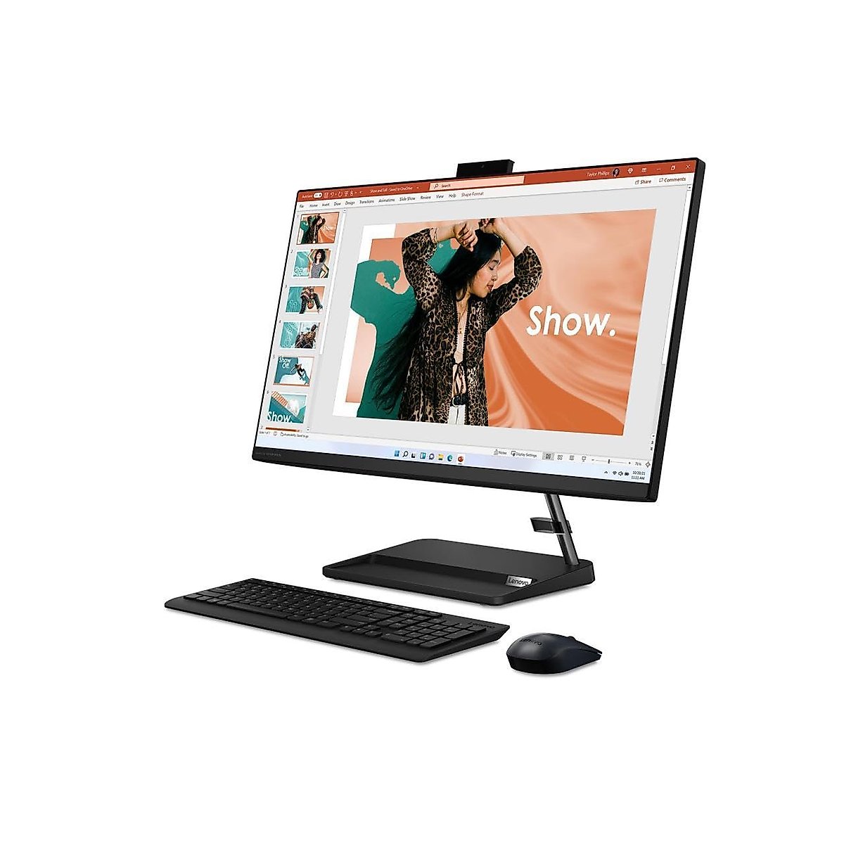 Lenovo Idea Centre AIO 3i 27" FHD (1920x1080) IPS Touchscreen All-in-One Desktop 2023 New | Intel i5-13420H 8-Core | Intel UHD Graphics | Wi-Fi | RJ-45 | 12GB DDR4 512GB M.2 SSD | Win11 Pro | Black