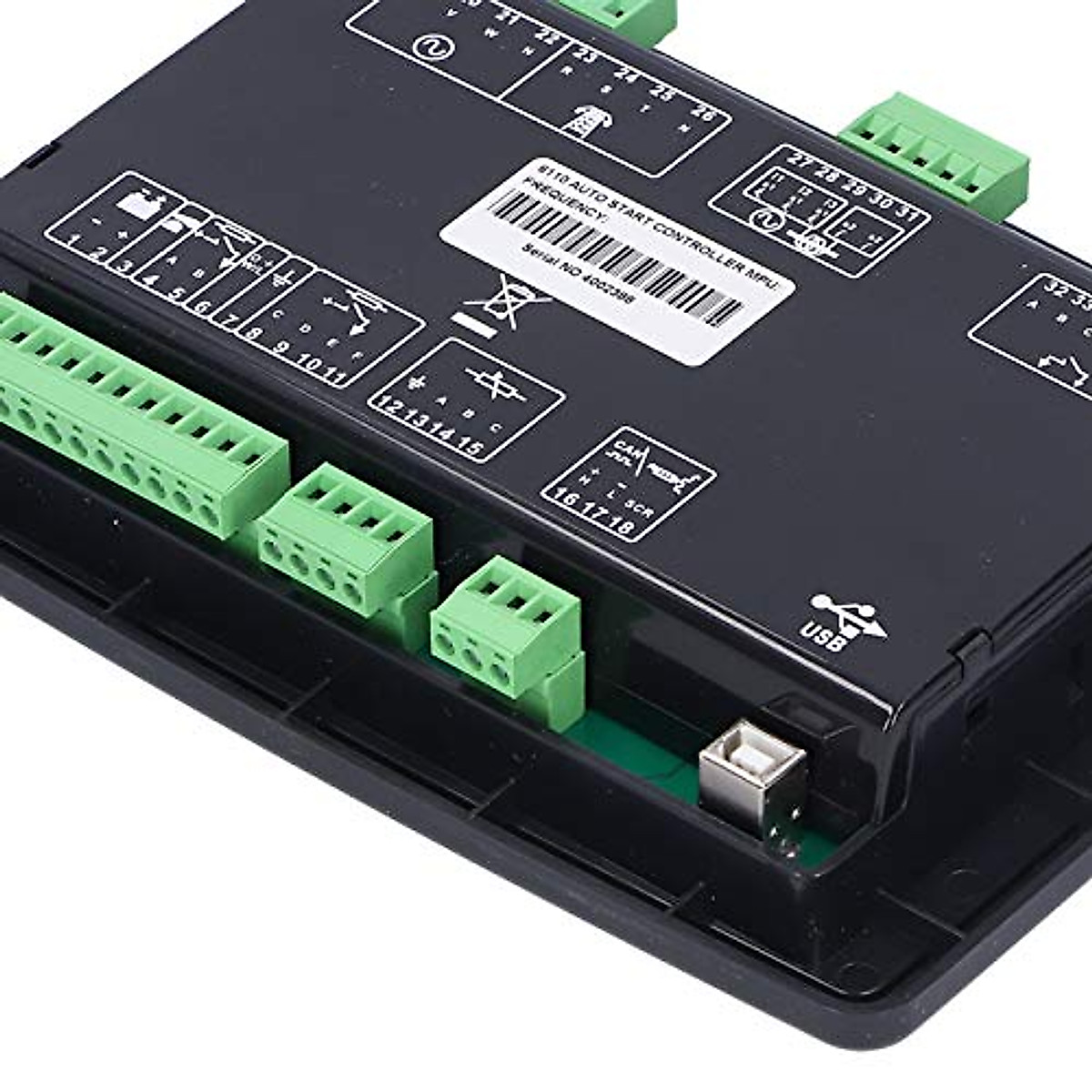 Eujgoov DSE6110 LCD Display Screen Generator Automatic Controller Module Electronic Power Controller Module 8V-35V DC