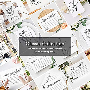 Bliss Collections Reserved Signs for Wedding Reception, 4x6 Reserved Table Cards, Table Setting Cards, Pack of 10