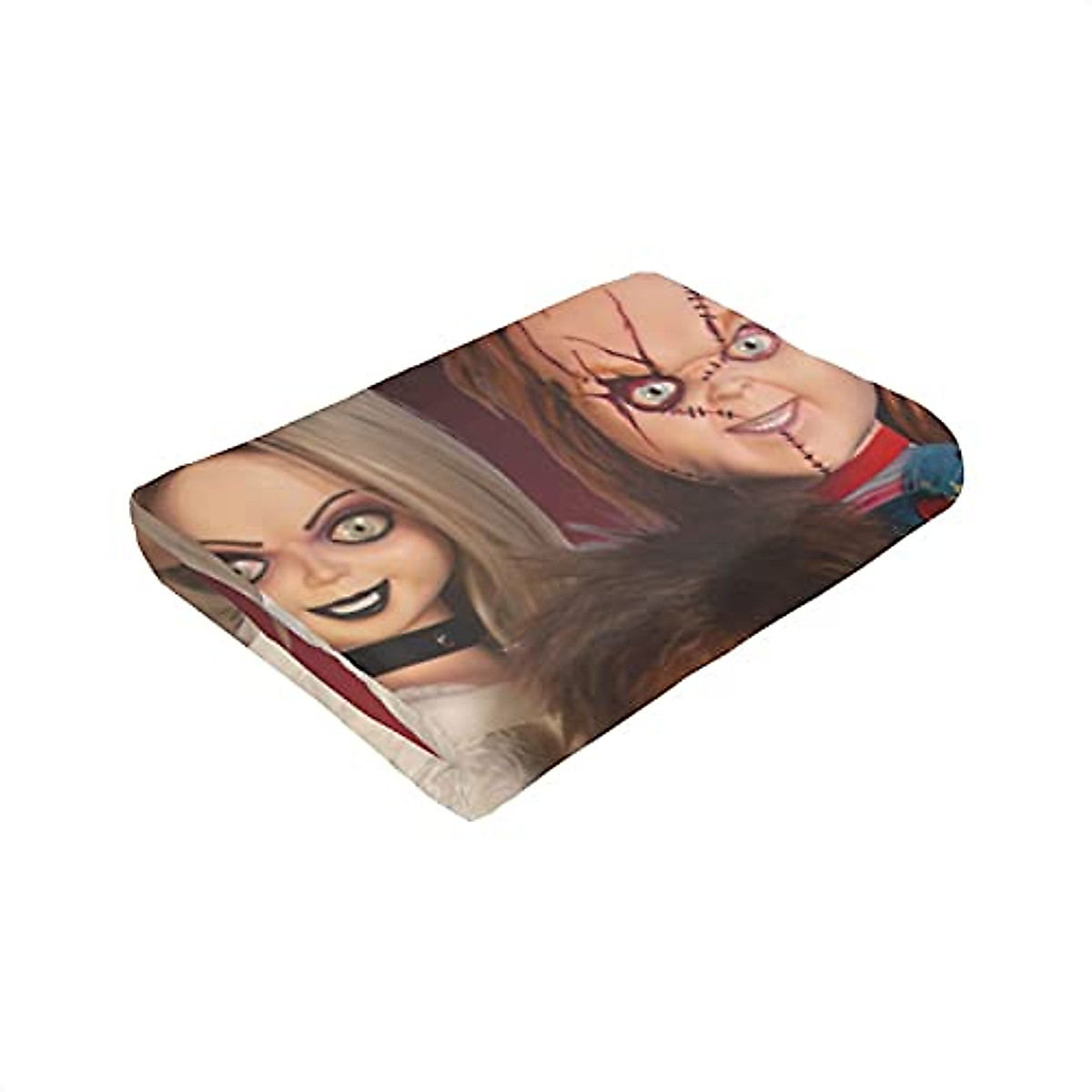 Daniesd of Chucky Throw Blanket Ultra-Soft Micro Fleece Blanket Warm Lightweight Bed Chair Couch Travel Blanket 80 inch x60 inch Black