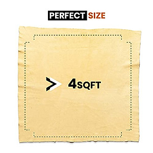 Leather Nomads Car Chamois - 4 Sqft Chamois | Real Chamois Natural Leather | Durable & Multipurpose | Fast Drying Lint Free Cleaning Chamois Leather Cloth