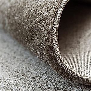 Rugs.com Angelica Collection Rug – 6 Ft Round Light Gray Medium Rug Perfect for Kitchens, Dining Rooms