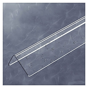 JYHHCYS Transparent Waterproof Wall Corner Shield Edge Protector for Child Proof, Self Stick Clear Plstic Commercial Cornerguard with Tape, Anti-Fade (Color : 4cm(1-1/2in) Width, Size : 110cm/43.3in)