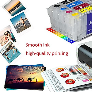 802XL 802 T802 Sublimation Ink Cartridges No Chip 812 812XL T812XL Replacement Refillable Ink Cartridges Without Chip & Ink for WF-7820 WF-7830 WF-7840 WF-7310 WF-7835 WF-7845 EC-C7000 Printers
