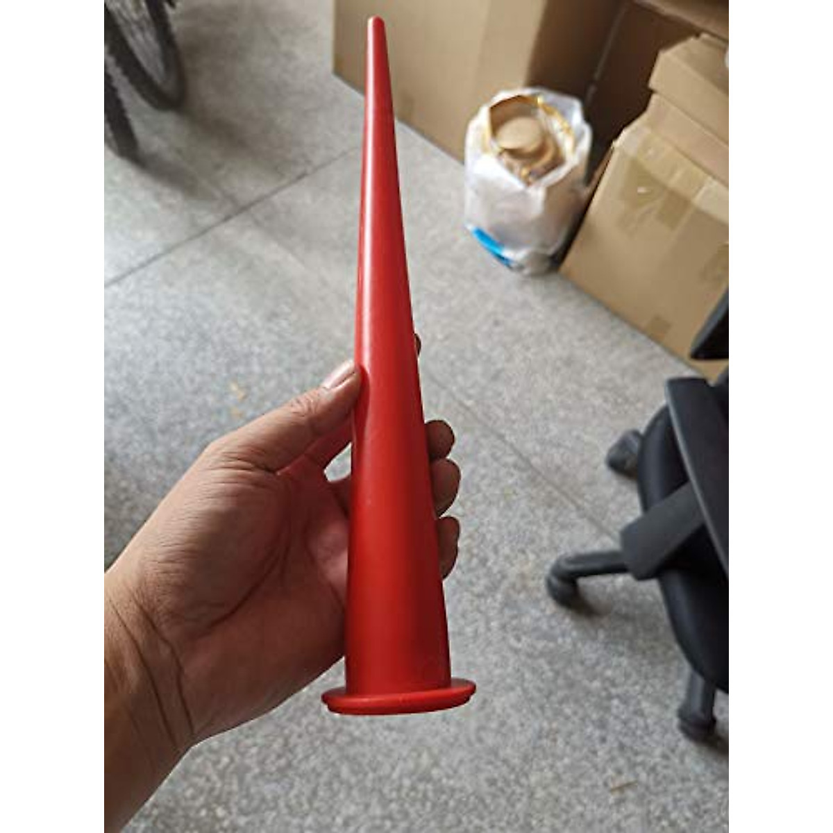 Caulking Nozzle for Sausage Caulking Gun, Reusable Caulk Nozzle Applicator, Durable Epoxy Piston Caulk Cap, Replacement Extension Tool Supplies Applied in The Construction (Red-2Pack)