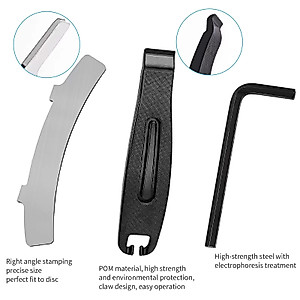 4 Pairs Bike Brake Pads, Bicycle Disc Brake Pads Compatible for SRAM Avid Ball Bearing 5 Mechanical BB5 MTB Brake Pads, Compatible for Merida Duke for Mountain Bike Ebike (with 3 Installation Tools)