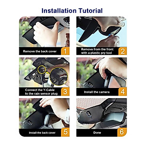 Fitcamx Amazing OEM Look Car DVR Video Recorder WiFi 2160P Contorl by APP Dash Cam Compatible with BMW X7 G07 1st Gen Facelift 2023 2024 (Color : Black, Size : 4K Front Cam 64GB)