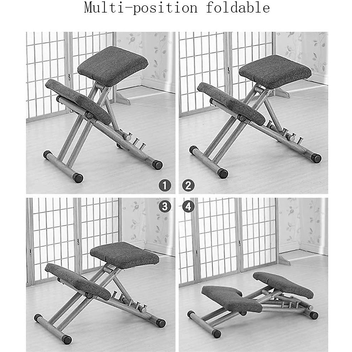 SHIJIANX Kneeling Chair Home Office Chairs Adjustable Orthopedic Chair Anti-humped Student Chair Children's Posture Correction Chair Adult Computer Chair Home Strong Load-Bearing