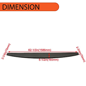 ECOTRIC Tailgate Molding Cap Spoiler Compatible with 2009-2019 Dodge Ram 1500 2500 3500 Classic Replacement for CH1909100 55372052AH 6502632 926-578 Tail Gate Cover Top Protector Lip Trim