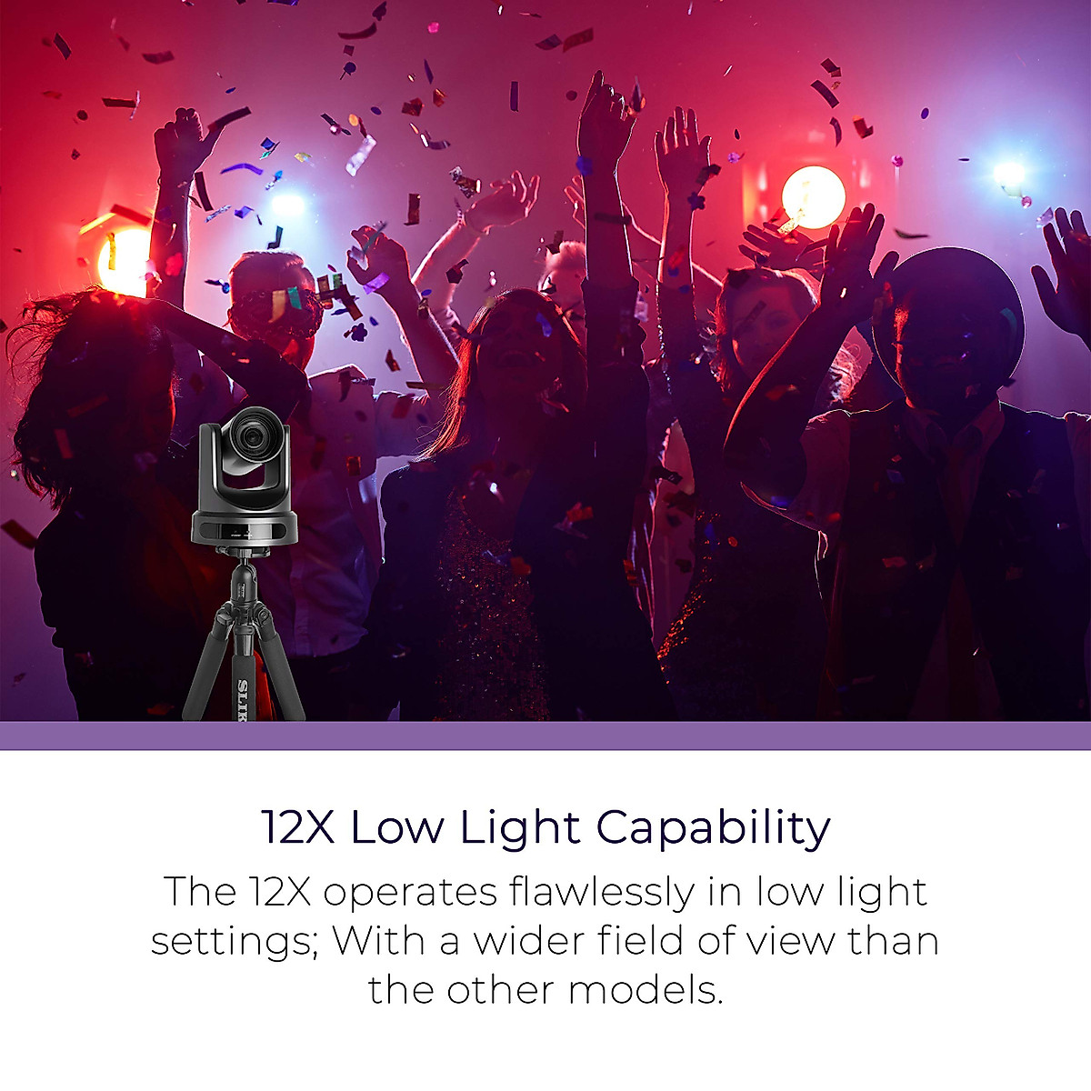 PTZOptics 12X SDI Gen 2 1080p Resolution Live Streaming Broadcast Camera Gray | HCM-1 White Small Universal Wall Mount Bracket- Streaming Bundle