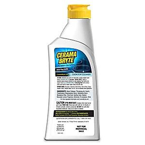 Cerama Bryte Combo Kit POW-R Grip, Scraper, Pad & Removes Tough Stains Cooktop and Stove Top Cleaner for Glass - Ceramic Surfaces, 10 Ounces, 4 Piece