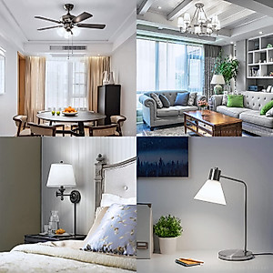 TORCHSTAR 5.5W A15 LED Bulbs 40 Watt Equivalent Dimmable, 5000K Daylight, E26 Medium Base, G45 Bulb Shape, LED Light Bulb for Ceiling Fan, UL listied, Pack of 6