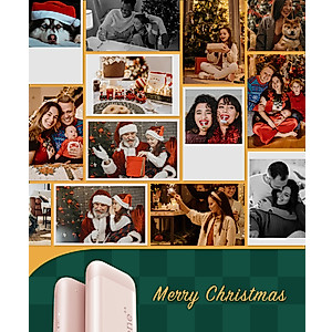 Liene Photo Printer, 2x3″ Mini Portable Instant Photo Printer w/ 5 Zink Sticky-Backed Paper, Bluetooth, Compatible w/iOS & Android, Small Picture Printer for iPhone, Smartphone, Pink
