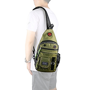 Vanlison Crossbody Sling Bag Backpack for Men & Women Green