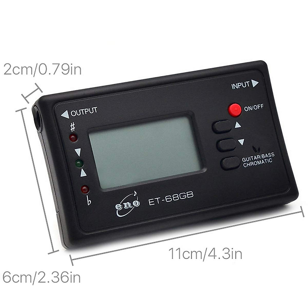 AyeVision Chromatic Tuner for Guitar Electric Bass Mandolin Ukulele Violin Banjo Cello