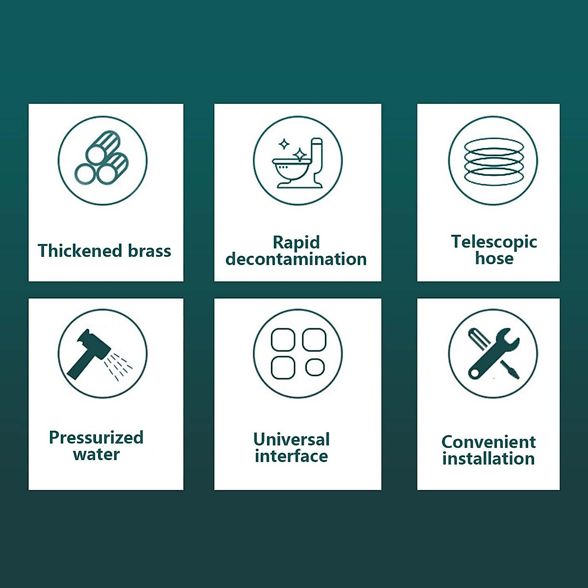 Bidet Taps, 1 in 2 out Dual Control Valve 1 In 2 Out Washing Machine Toilet Faucet for Bidet Bathroom Black