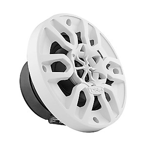 DS18 MP4/WH White Marine Speaker - 4", 2-Way, 150W Max, 100% UV Stable, IPX5 Marine, 4 Ohms - for All Elements, UTV, ATV & Jeeps (2 Speakers)