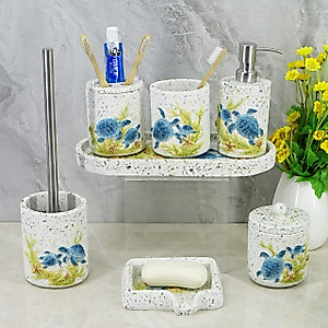 Resin sea Turtles terrazzo Trays, Bathroom Trays, Kitchen Sink Trays, countertop Organizers for Candles, soap, Towels, Perfume, Organizers for Rings, Cosmetic Organizers, Jewelry Trays