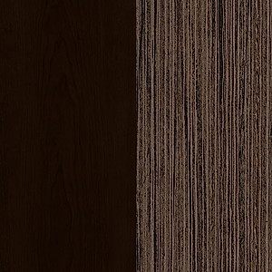 South Shore Floating Wall Mounted Media Console, Chocolate & Zebrano