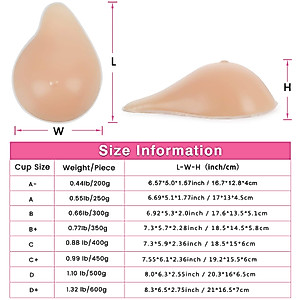 Vollence One Piece D Cup Side Silicone Breast Forms Fake Boobs Women Concave Bra Pad Enhancers Mastectomy Prosthesis Crossdresser Transgender Cosplay