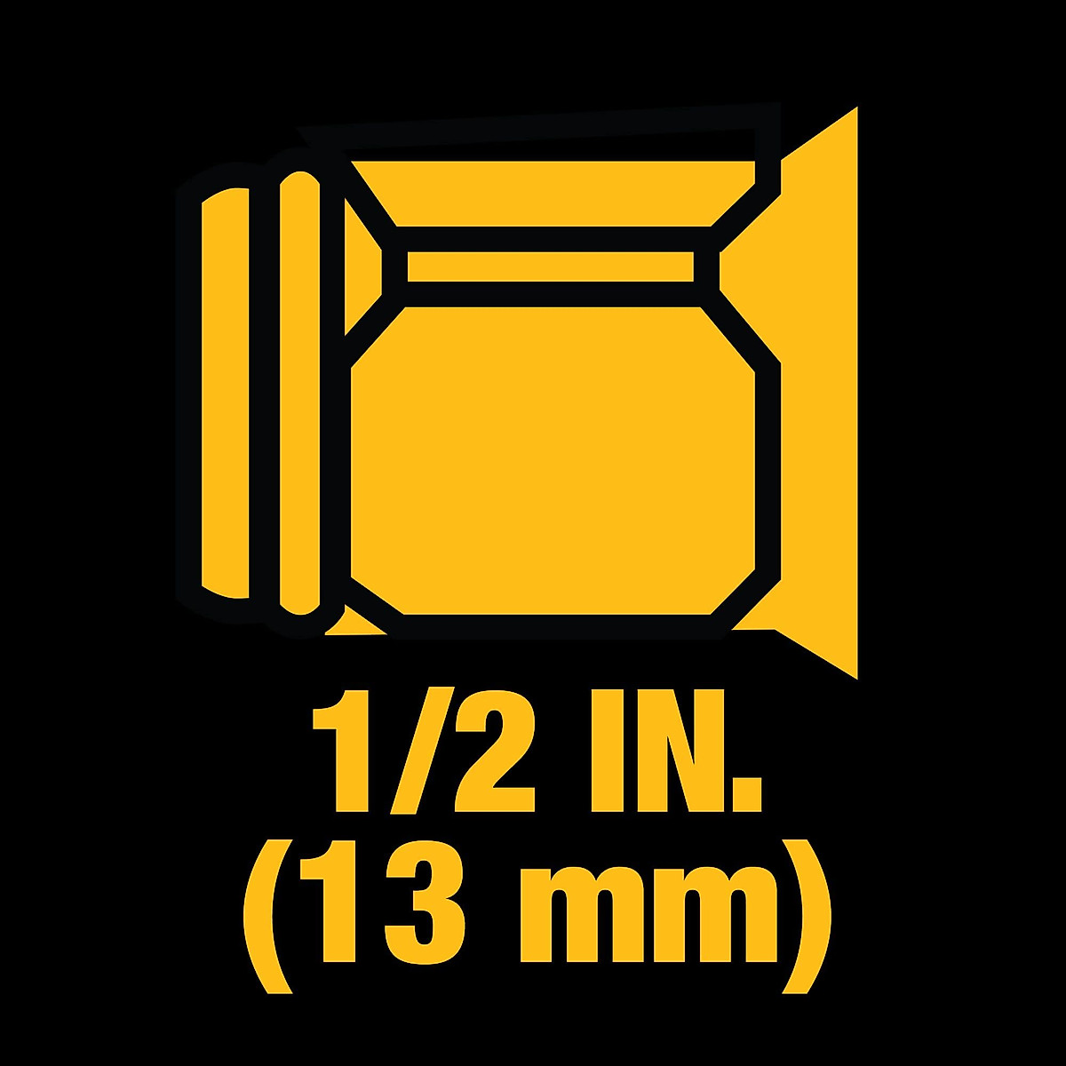 Dewalt DCF900BR 20V MAX XR Brushless High Torque Lithium-Ion 1/2 in. Cordless Impact Wrench with Hog Ring Anvil (Tool Only) (Renewed)