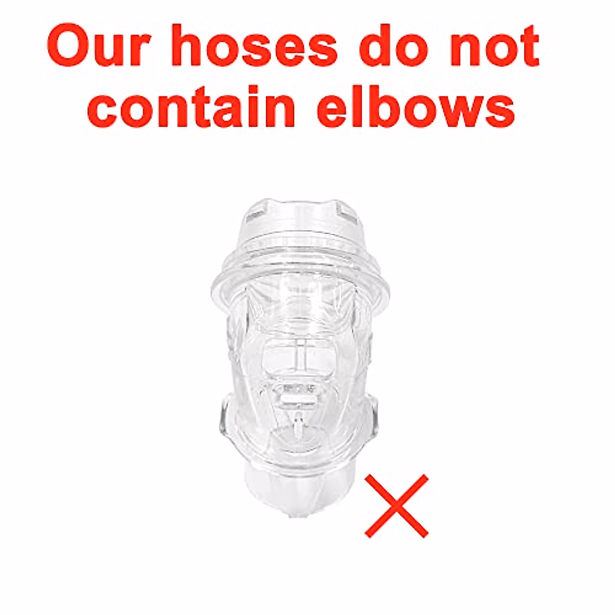 2 Packs Quick Release Tube Compatible with Amara View, Only Short Tube for AV, No Elbow, Improved Design and Upgraded Material ,Great Value Supplies by Medihealer.