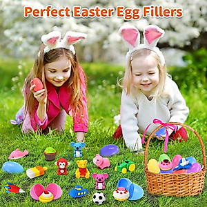 70 Pack Animal Erasers for Kids Bulk Desk Pets Classroom Prizes Treasure Box Toys for Classroom Supplies, 3D Puzzle Mini Erasers Pencil Eraser Back to School Supplies for Kids Party Favors (Random)