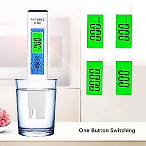 TDS Meter, Digital Display Water Quality Meter Wide Test Range High Accuracy for Aquarium