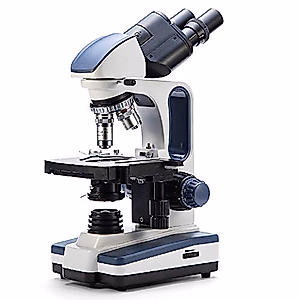 Swift SW350B 40X-2500X Magnification, Siedentopf Binocular Head, Research-Grade Compound Lab Microscope with Wide-Field 10X and 25X Eyepieces, Mechanical Stage, Abbe Condenser (SW350B)