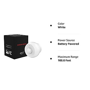 Zooz Z-Wave Plus S2 Motion Sensor ZSE18 with Magnetic Mount, Works with Vera and SmartThings