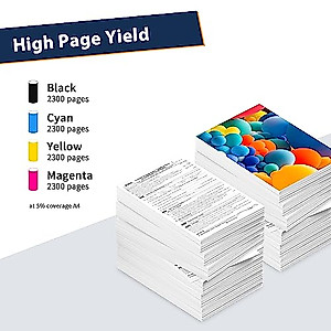 410A Compatible Toner Cartridges Replacement for HP 410X CF410A CF411A CF412A CF413A for Color Pro MFP M477fnw M477fdw M477fdn Pro M452dn M452nw M452dw Printer (Black, Cyan, Magenta, Yellow, 4 Pack)