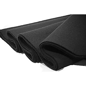 Acrylic Felt Fabric 72" Wide by 36" Long | Craft Felt for DIY Projects, Costumes, Decoration, Holidays | IceFabrics | 1 Yard - Black