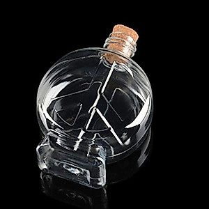 EXCEART 25Pcs Cork Jars 100ML Plastic Cork Bottles Wishing Bottles Clear Vials Storage Container for Art Crafts Projects Decoration Party Supplies (Mixed Style)