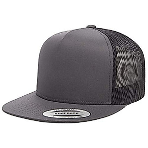 Yupoong Men's one_Size Trucker Cap, Black, Alpha