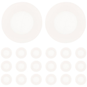 PACKOVE Silicone Straw Hole Plugs Mason Jar Lids Airlock Grommet Fermenter Lid Grommet For Mason Jars Straws Airlock Beer Wine Bucket 20PCS (Outer Diameter 17MM, Inner Diameter 10MM)