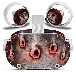 WOYAOFA Stickers Skin for Oculus Quest 2 VR Headset and Controller Stickers，Vinyl Decal Skin for Oculus Quest 2， PC Gaming Virtual Reality Headset Protective Accessories for Oculus Quest 2-0001