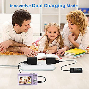 Digital Camera, NEZINI 2 Charging Mode Autofocus Kids Camera, Full HD 1080P 48MP LCD Mini Vlogging Camera, 16X Zoom Compact Pocket Camera Point and Shoot Camera for Kids Teens Beginners (Purple)