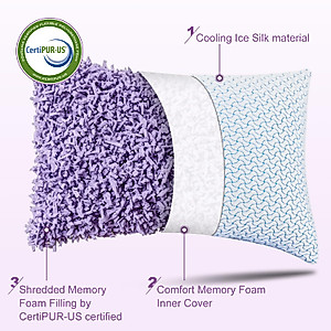 Iwacool Cooling Cervical Pillow for Neck Pain Relief and Memory Foam Pillows