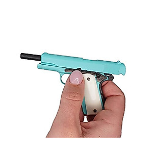 GoatGuns Miniature 1911 Historical Model Tiffany Blue | 1:2.5 Scale Diecast Metal Build Kit
