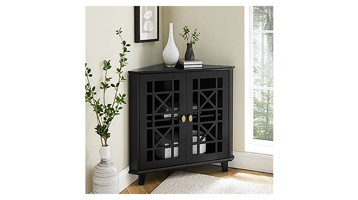 Ronne 2 Door Corner Accent Table - Walker Edison