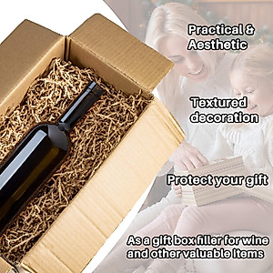 Sukh Paper Shred Filler 5OZ - Crinkle Cut Paper Shred Filler Shredded Tissue Gift Basket Filler Raffia Grass Paper Holiday Paper Stuffing Crinkle Paper for Gift Box Packing Bag Filler Confetti