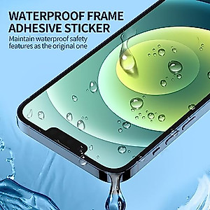 BetterDIY for iPhone 12/12pro Screen Replacement,FHD 6.1 inch 3D Touch LCD Screen Display Digitizer,Repair Tool Kits+Magnetic Screw Mats+Waterproof Frame Adhesive Sticker+Screen Tempered Protector