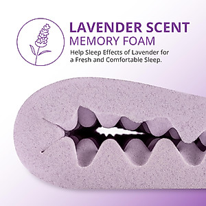 EGOHOME Egg Crate Memory Foam Mattress Topper 3 Inch Cal King, Cooling Gel Infused Foam Mattress Topper for Pressure Relief, CertiPUR-US Certified Bed Topper, Purple, 72"×84"