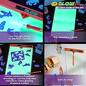 Crayola Glow Art Studio, Glow in The Dark Toys, Kids Gifts for Girls and Boys, Ages 6, 7, 8, 9