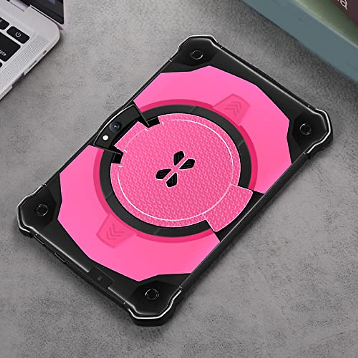 Zopsc 7in Kids Tablet for Android10 2.4G 5G WiFi IPS Smart Tablet GPS Support 500W 800W 4GB 32GB MT6592 Octa Core 5000mAh 1960 1080. (Pink)