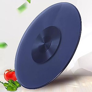 24in - 47in Rotating Tray Easy to Clean, Explosion-Proof Tempered Glass Lazy Susan Turntable for Dining Table, 360° Rotating Round Turntable, Anti-Side Deflection, Perfect for Homes & Restaurants (Si