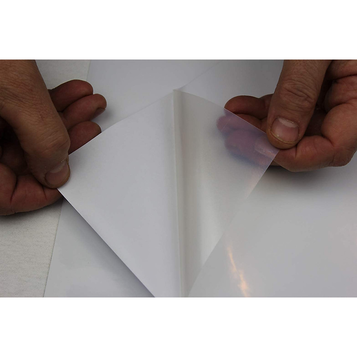 PPD Printable Vinyl Sticker Paper for Inkjet Printer, Semi-Transparent Sticker Paper 8.5 x 11, Self-Adhesive Print Your Own Stickers at Home, Waterproof & Tear Resistant, Instant Dry (14 Sheets)